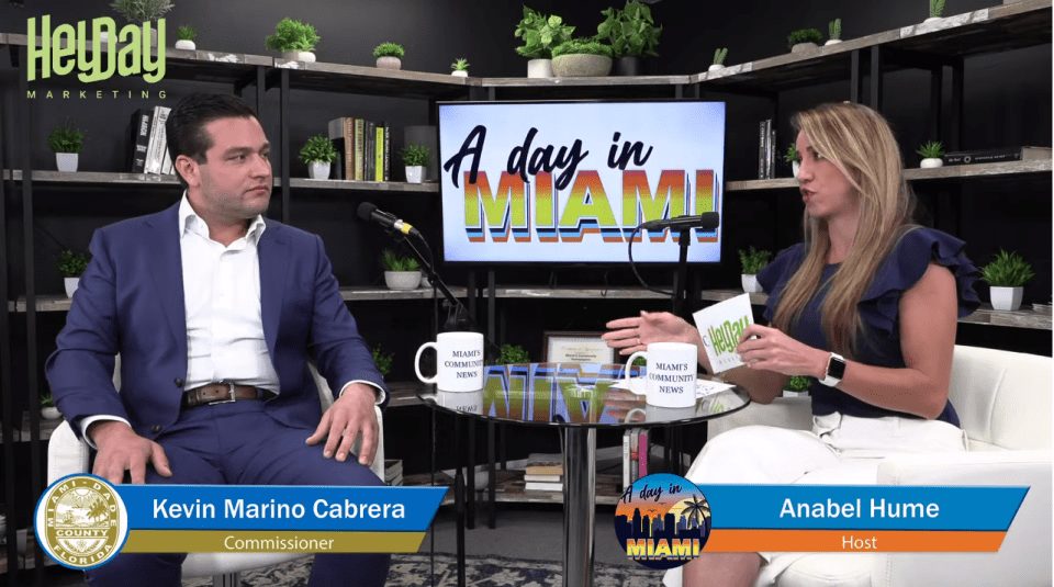 A Day in Miami Host Anabel Hume welcomes Miami-Dade County Commissioner ...