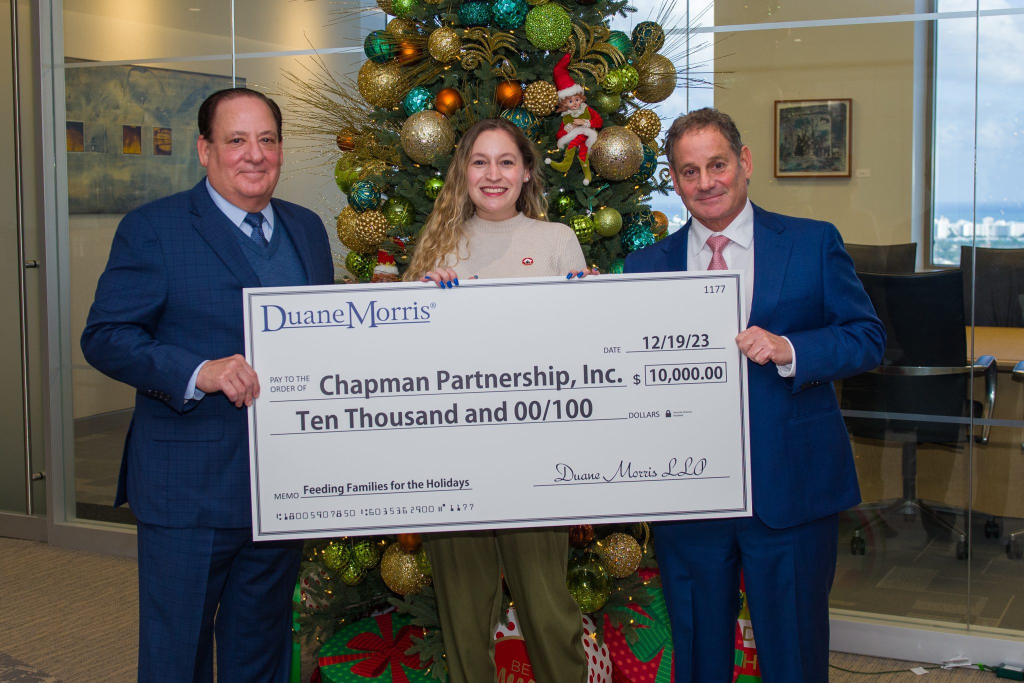 Duane Morris’ Miami Office Donates $10k to Chapman Partnership Feed a ...