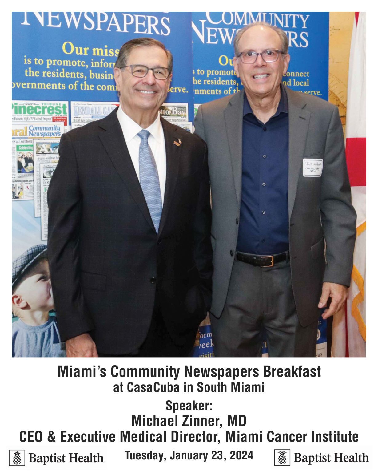 Community News Breakfast with Michael Zinner Photo Gallery | Featured#